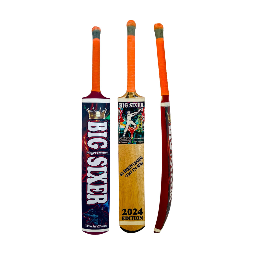 Big Sixer Player edition Srilankan Tape Ball Bat 2024 – GA Sports